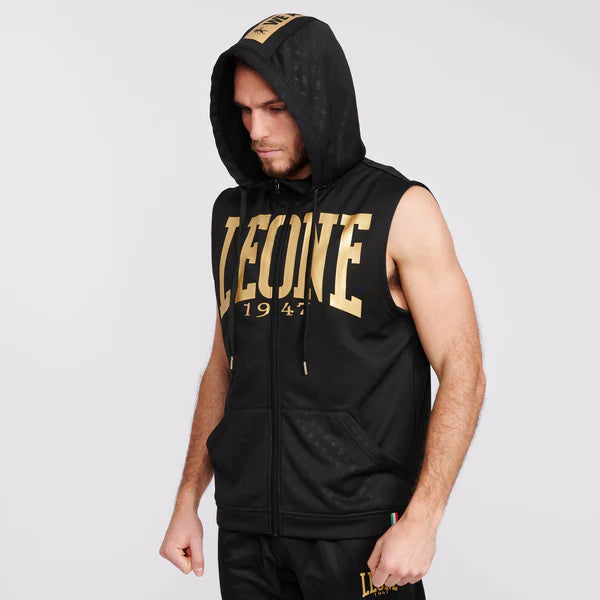 Hanorac fără mâneci Leone cu glugă și fermoar DNA – Fight Club Store