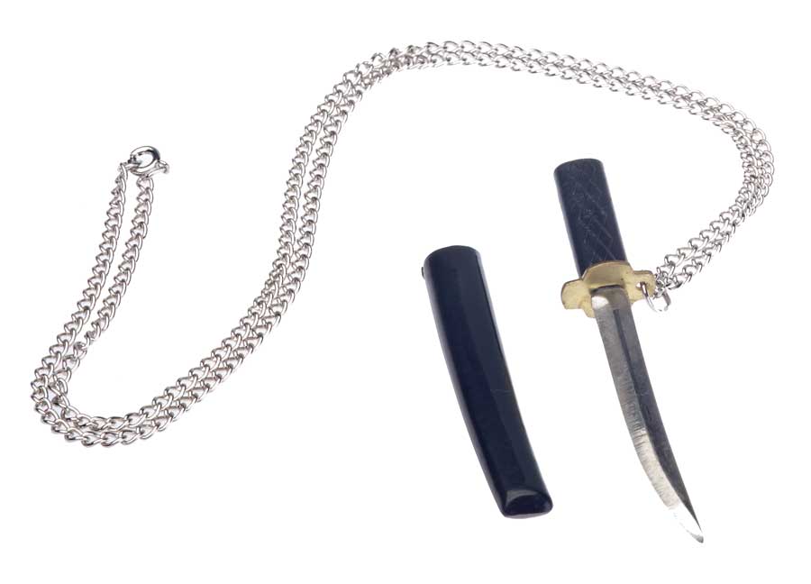 Collana Katana | Catenina con Mini Spada Coltello Samurai – Fight Club ...