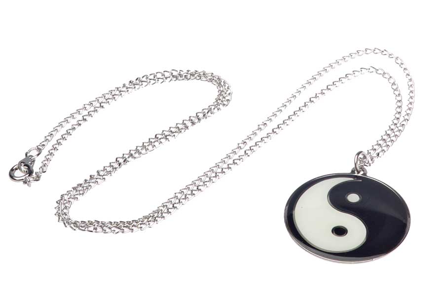 Collana Yin Yang | Catenina con Ciondolo Taoista Bianco Nero – Fight ...