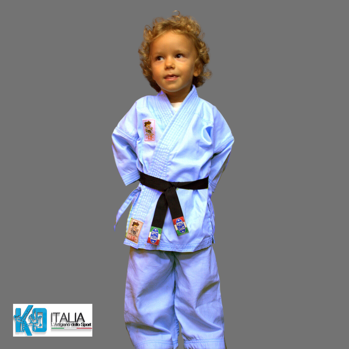 Kimono karate Azzurro KO – Fight Club Store
