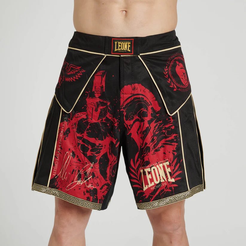 Shorts MMA Leone Légionnaire III Alessio Sakara | Noir Micro-Extensible ...
